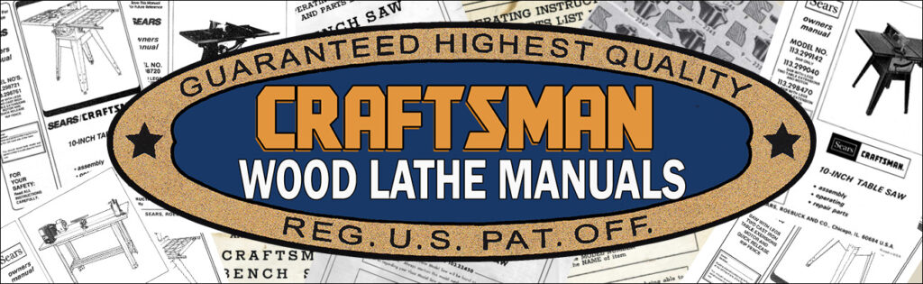 Vintage Craftsman Wood Lathe Manuals – Identify, Restore, and Download ...