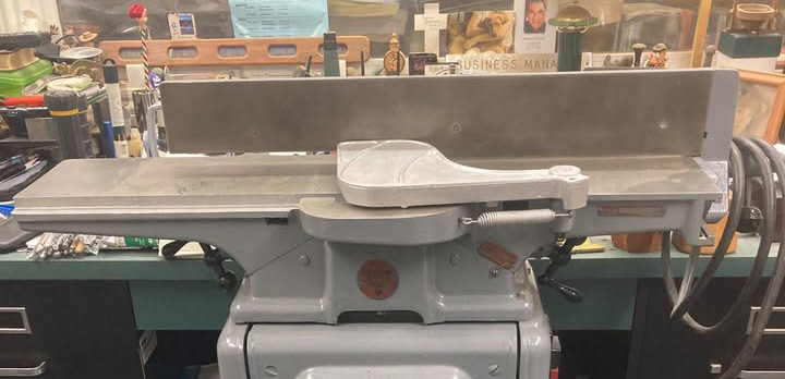 Restored Vintage Delta Cast Base joiner | Old Woodworking Machines