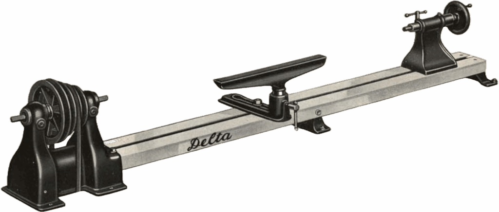 1932 Delta 9" Four-Speed Wood Lathe No. 277 – Vintage Delta Specialty ...